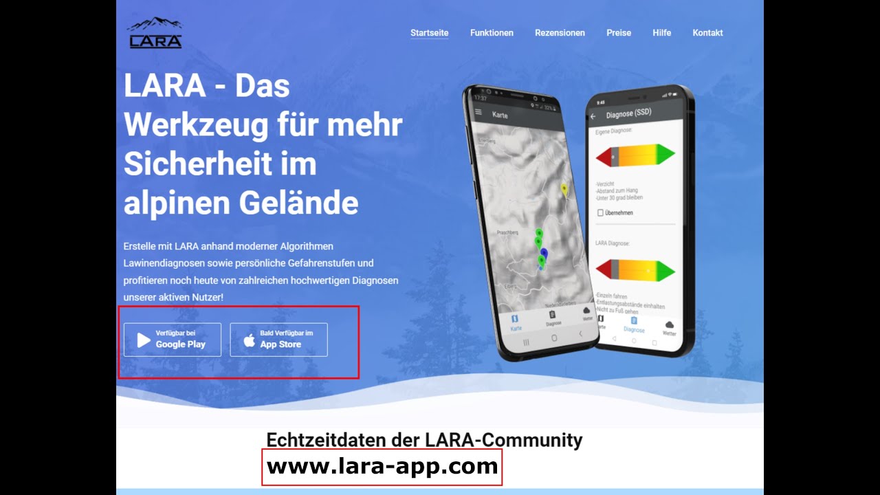 LARA-APP Lawinenbeurteilung Kurzvorstellung - YouTube
