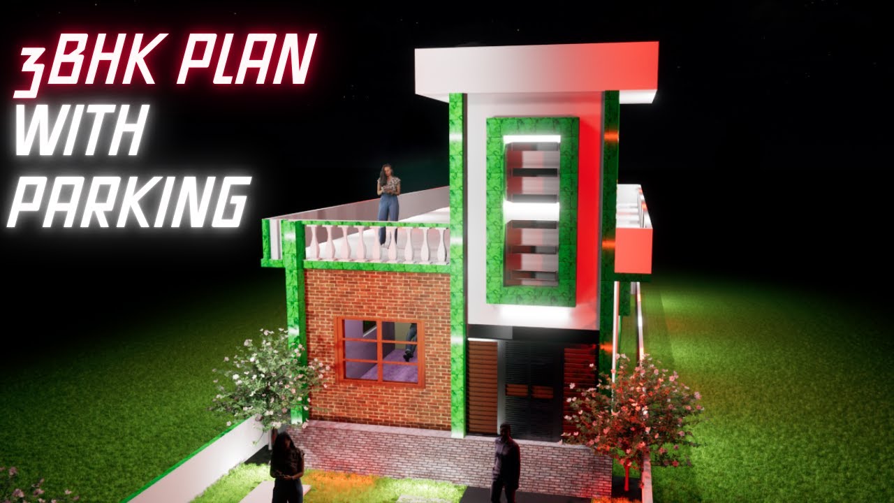 "Perfect 20x55 3BHK House Plan | 2D & 3D Design Tour!" - YouTube