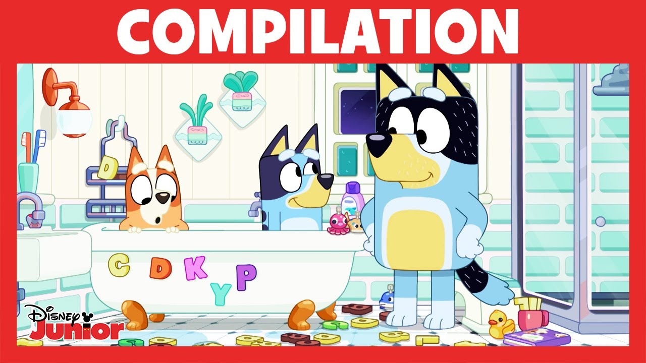 Bluey - Compilation : La famille Bouvier s'amuse - YouTube
