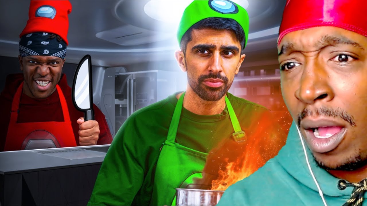 REACTION TO SIDEMEN AMONG US COOKING CHALLENGE - YouTube