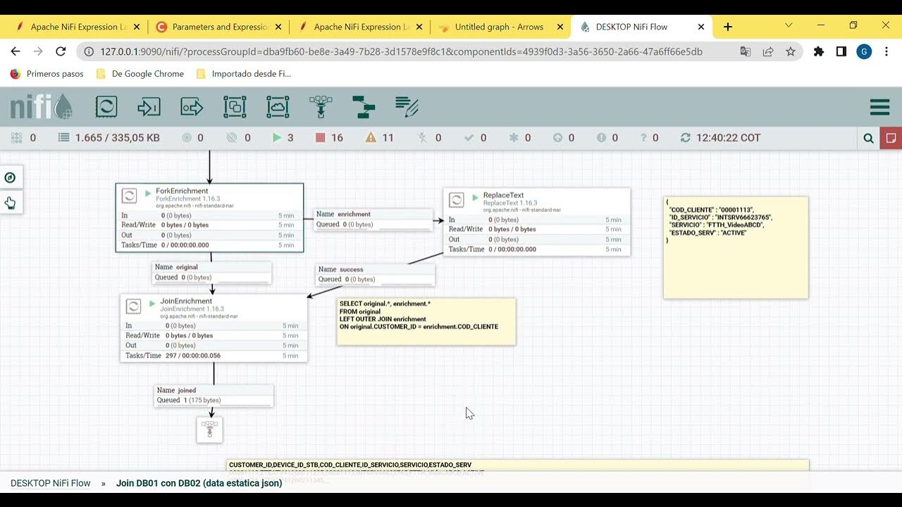 Apache Nifi Join con sentencias SQL - YouTube