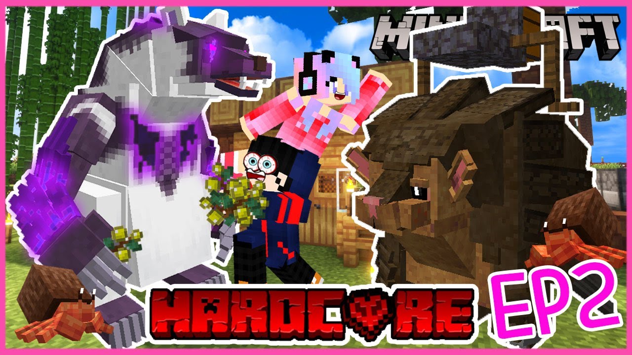 Minecraft Ep.2 มายคราฟเอาชีวิตรอดสร้างสวนสัตว์ขยายพันธุ์สัตว์ป่าแปลกๆ ...