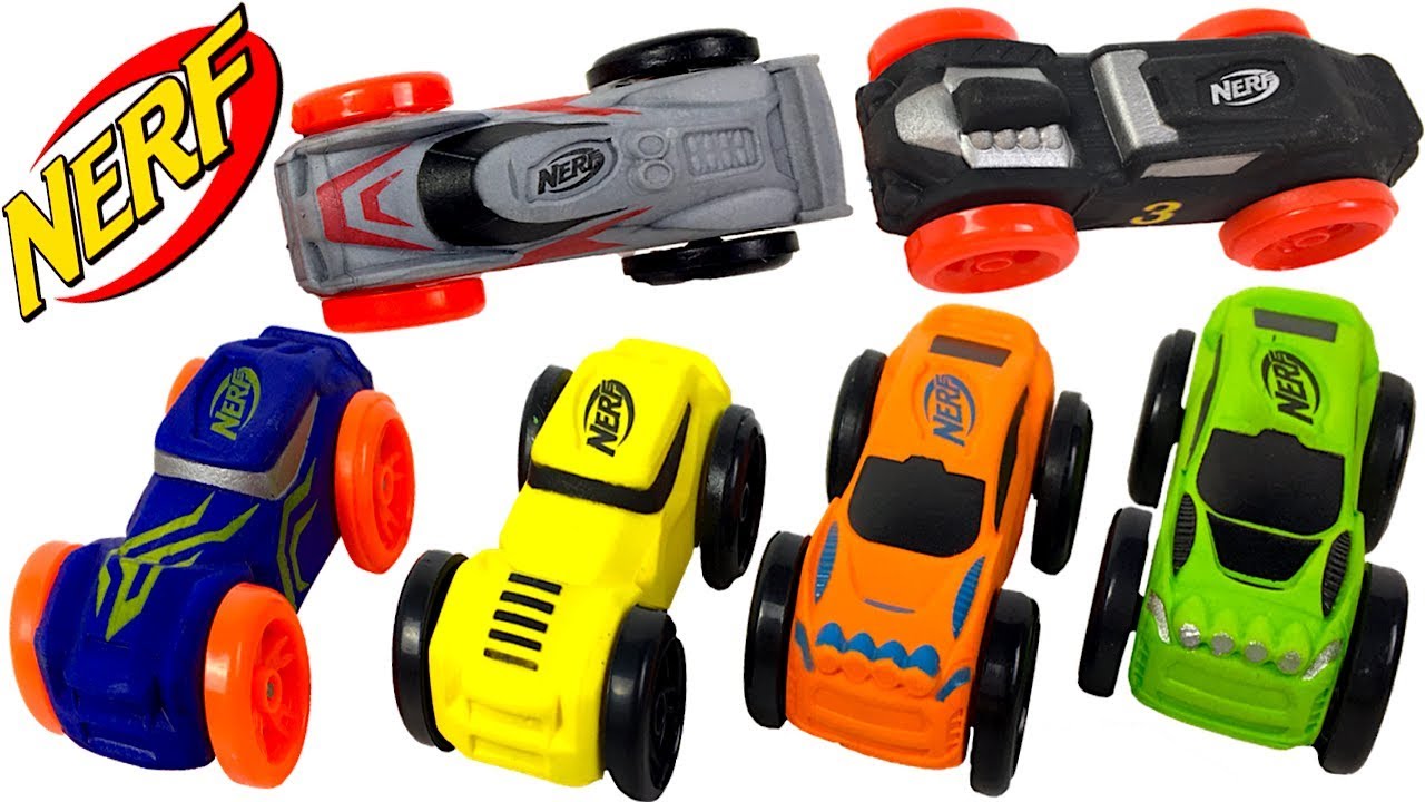 UNBOXING NERF NITRO THREE PACKS AND THROTTLESHOT BLITZ WITH SLOW MOTION ...