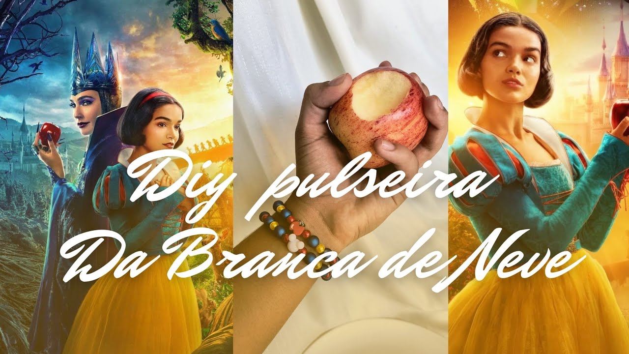 Um Kit digno de uma princesa! 🪞👑 Kit de pulseiras Branca de Neve. 🍎 ️ ...