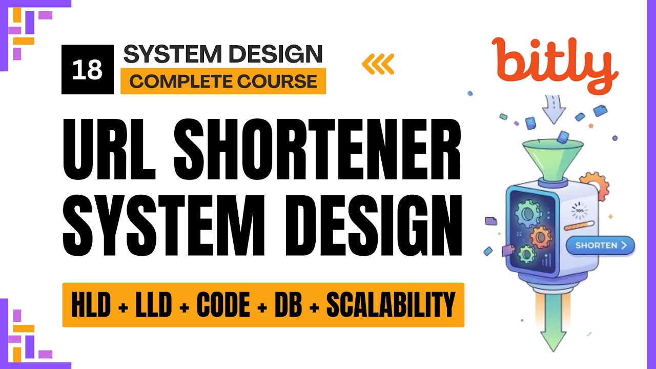 URL Shortener System Design (Design Bitly / TinyURL) | HLD + LLD + DB ...