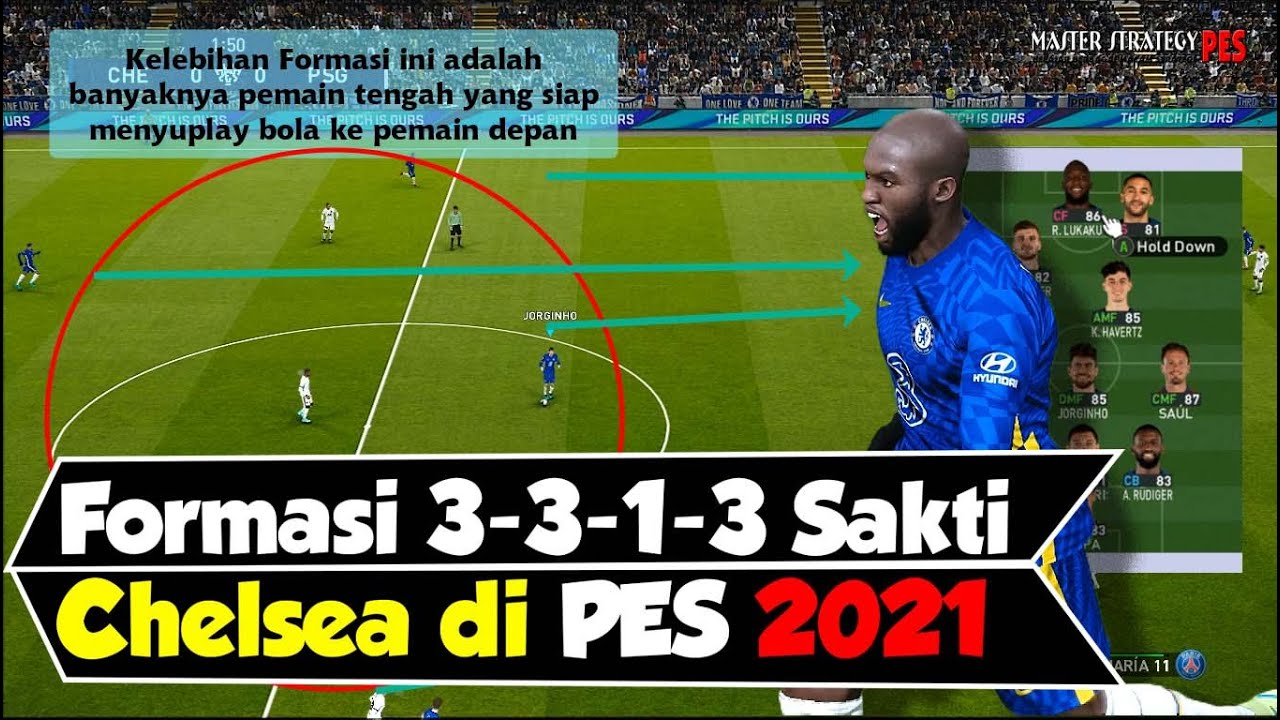 Inilah Formasi 3-3-1-3 Sakti Chelsea di PES 2021 - YouTube