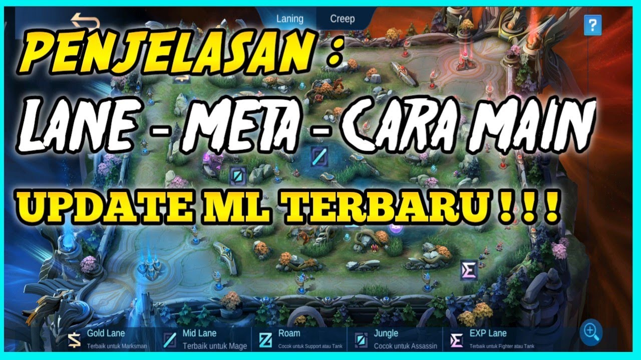 PENJELASAN LENGKAP ML TERBARU! TENTANG LANE ! META TERBARU ! CARA MAIN ...