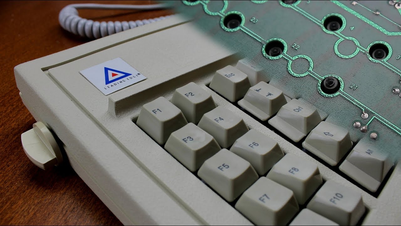 Leading Edge Model M keyboard "8815K" review (Keytek inductive) - YouTube