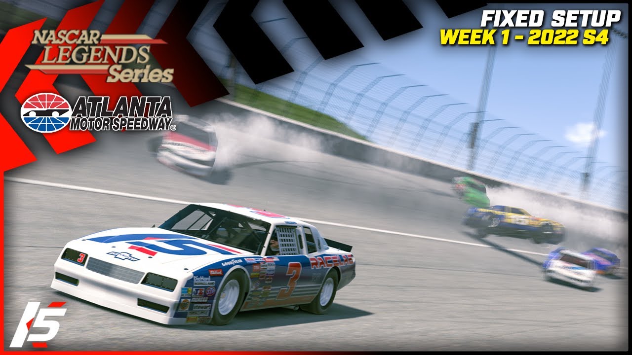 1987 NASCAR Legends - Atlanta Motor Speedway - iRacing - YouTube