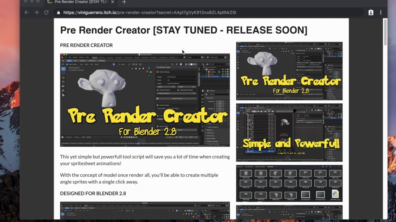 Pre Render Creator - Quick Overview and Tips (Blender 2.8 Add-On) - YouTube