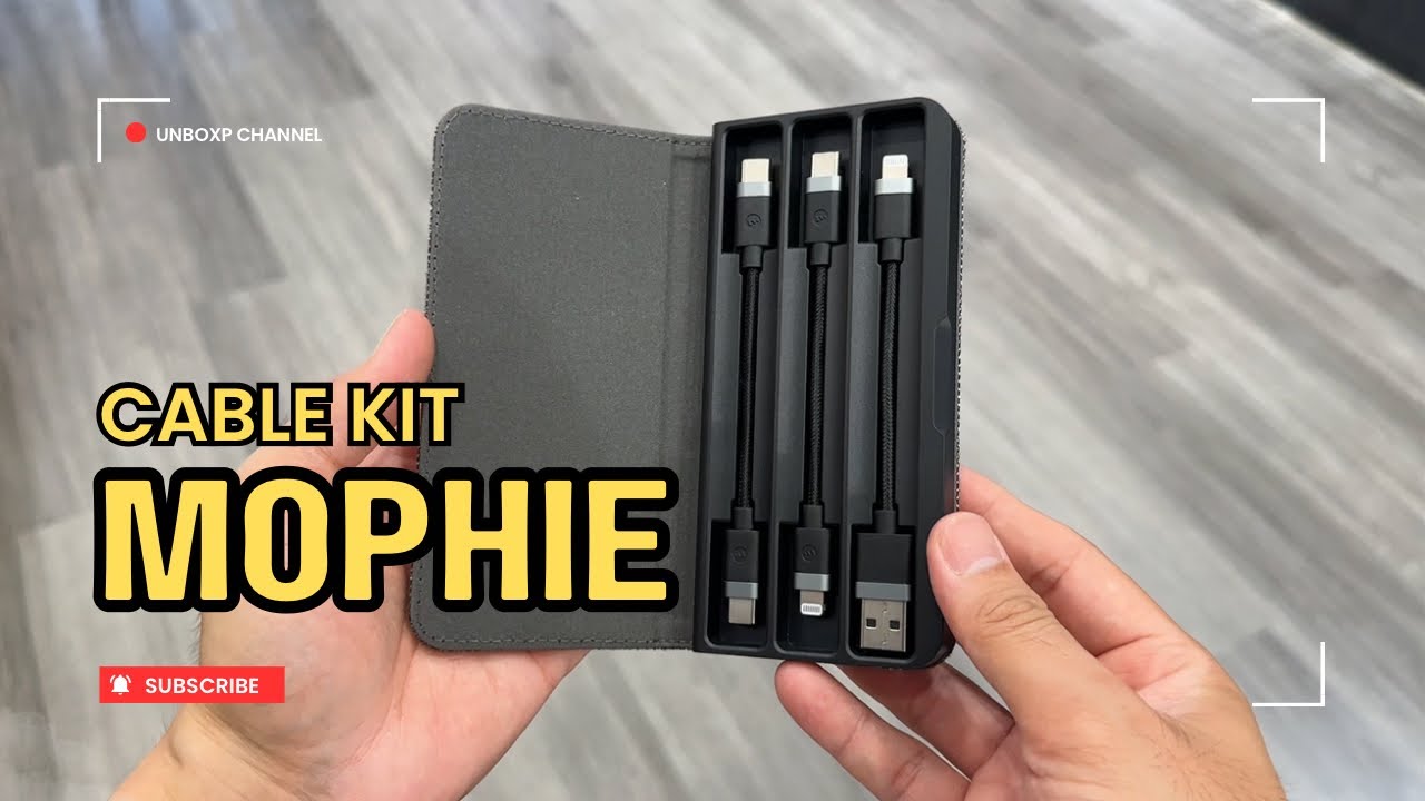 MOPHIE Cable Kit - Box Of 3 Short Cables 10cm Multipurpose - YouTube