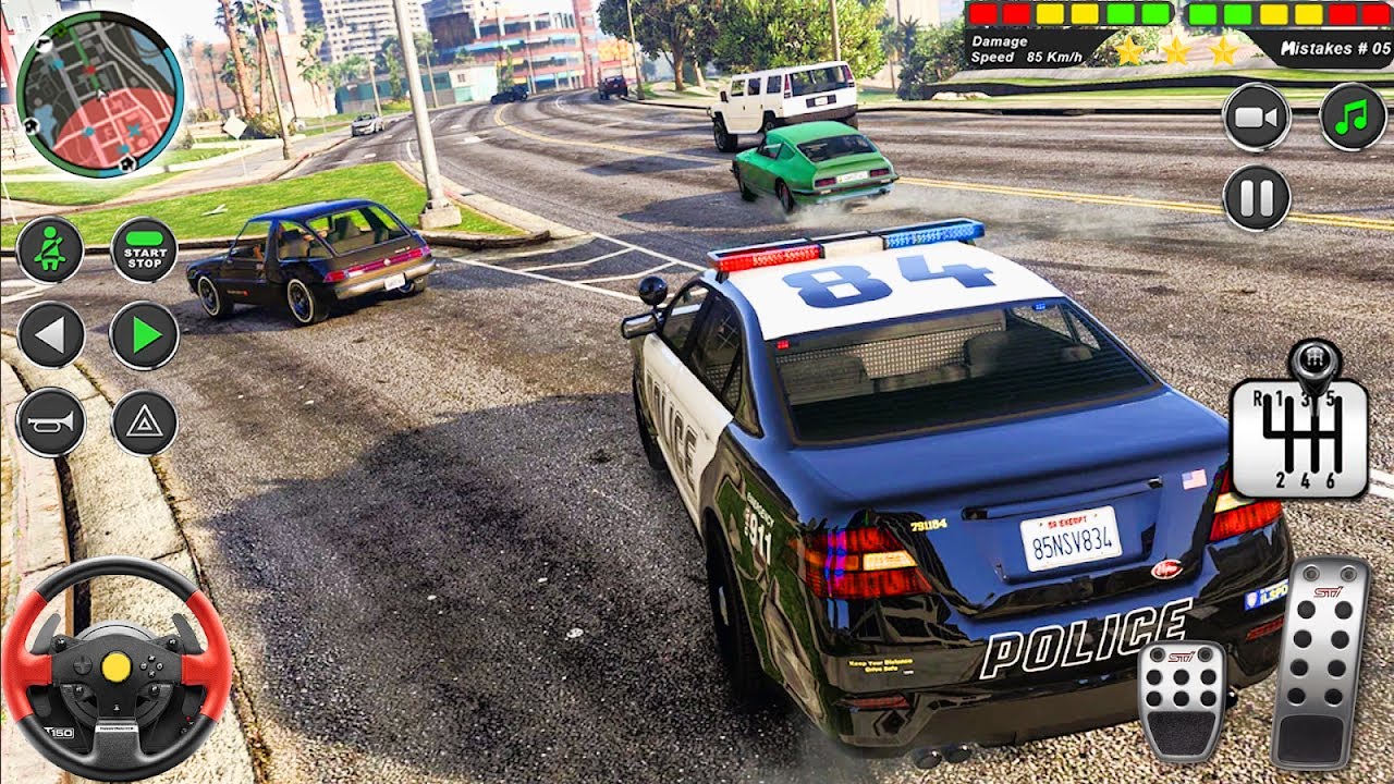 Police Simulator 2023 - Gangster Chase Police Car Driving Game - YouTube