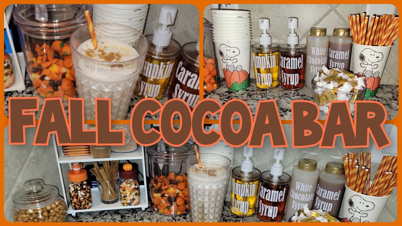 Pumpkin Spice 🎃 Hot Cocoa / Coffee ☕️ Fall Bar 🍂🍁 - YouTube