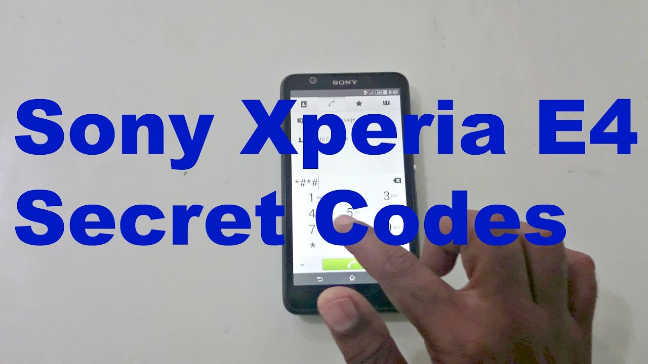 Sony Xperia E4 Latest Secret Codes - YouTube