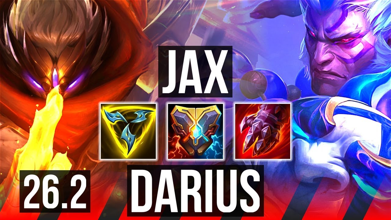 JAX vs DARIUS (TOP) | First Strike, 43K damage | KR Challenger | 26.2 ...