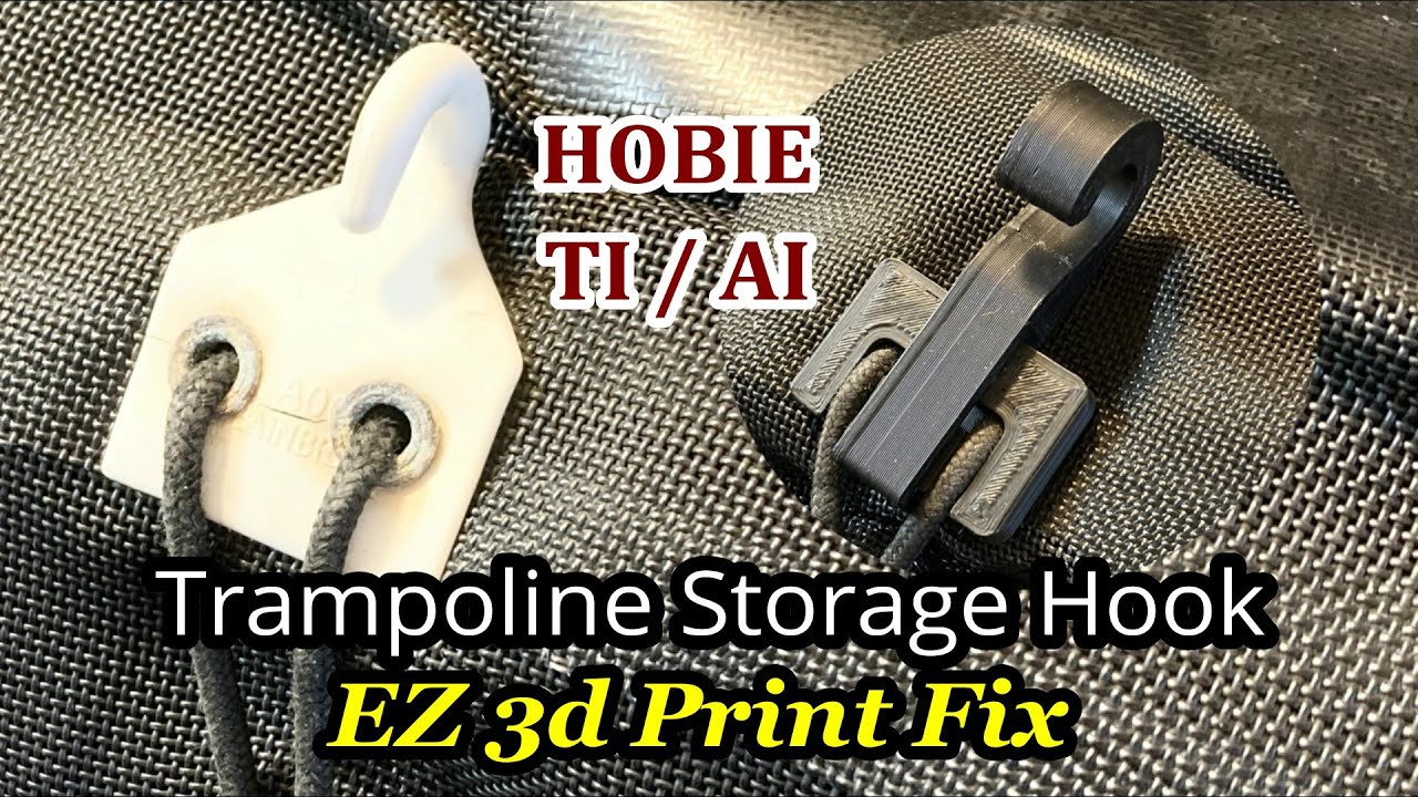 Hobie Adventure / Tandem Island trampoline bungee hook 3d print fix - Florida Fish Hunter - YouTube