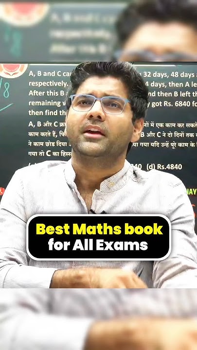 Best Maths book for All exams abhinay sir abhinay sharma #sscmath - YouTube