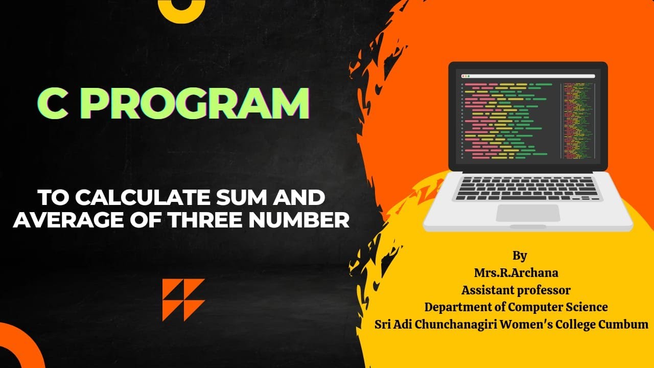 Sum Average Of Three Numbers In C Language YouTube Sum Average Of Three Numbers In C Language YouTube