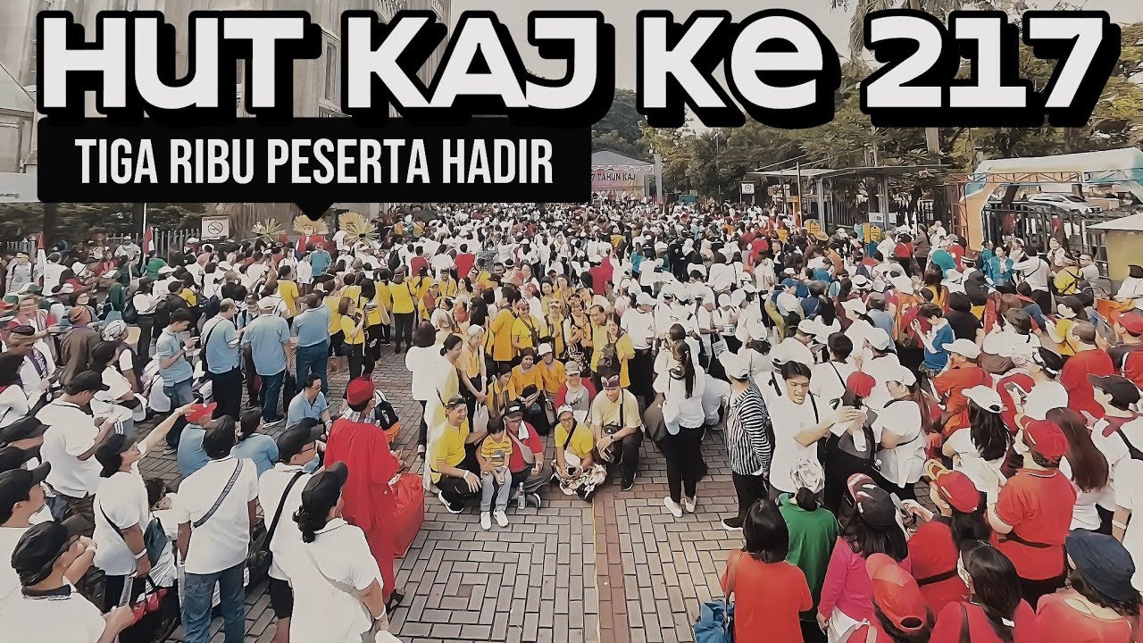 HUT KAJ 217 hadir 3ribu peserta Katedral Jakarta - YouTube