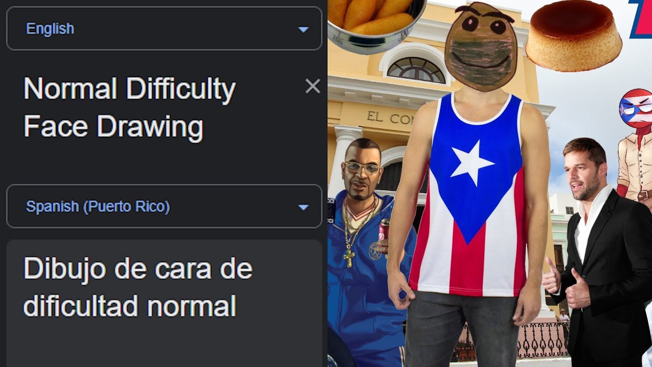 Normal Difficulty Face Drawing in different languages meme - YouTube