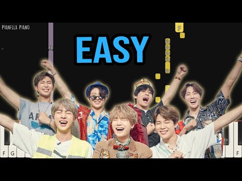 BTS - Run BTS | EASY Piano Tutorial by Pianella Piano
