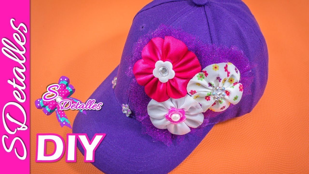 Como decorar una Gorra: Gorra Decorada #2 | Video# 76 | SDetalles | DIY ...