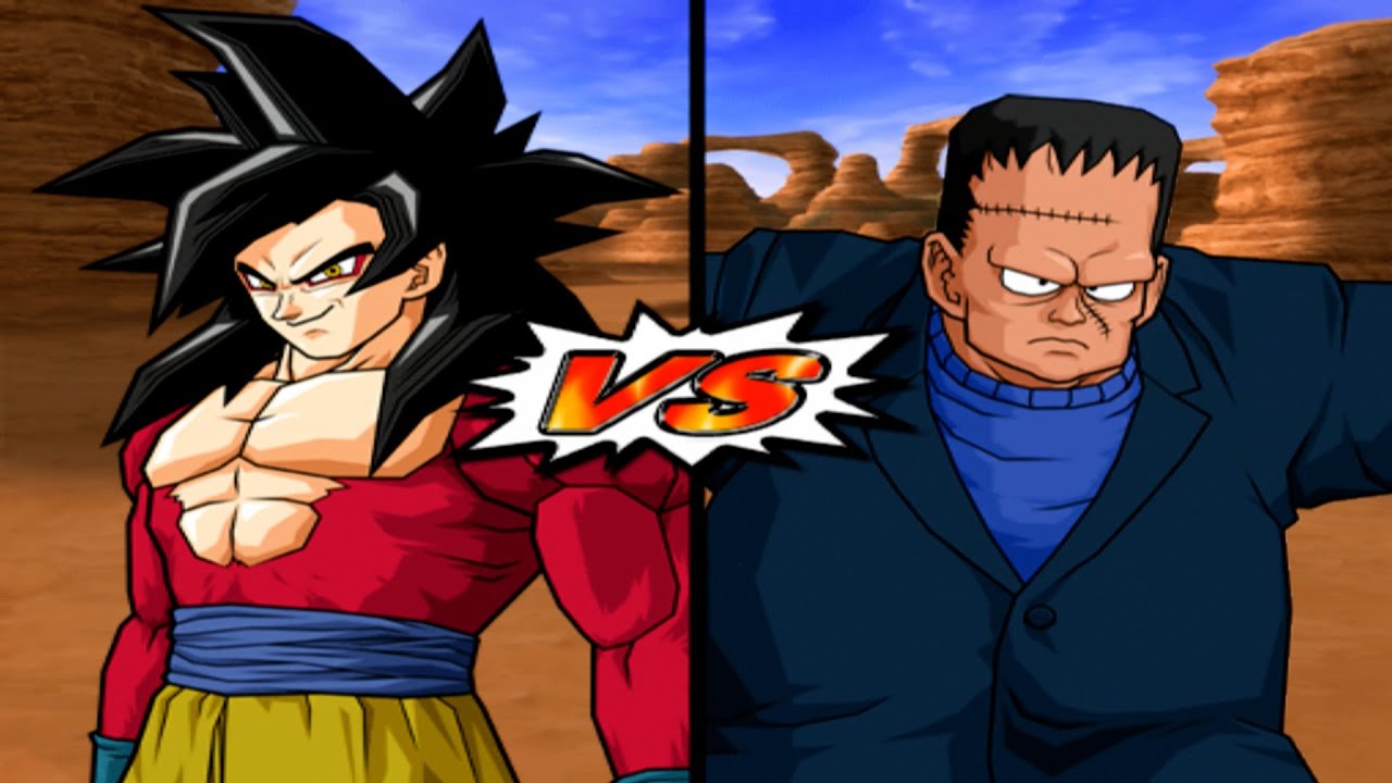GOKU (SUPER SAIYAN 4) VS ANDROID # 8 (Color 2) Dragon Ball Z: Budokai ...