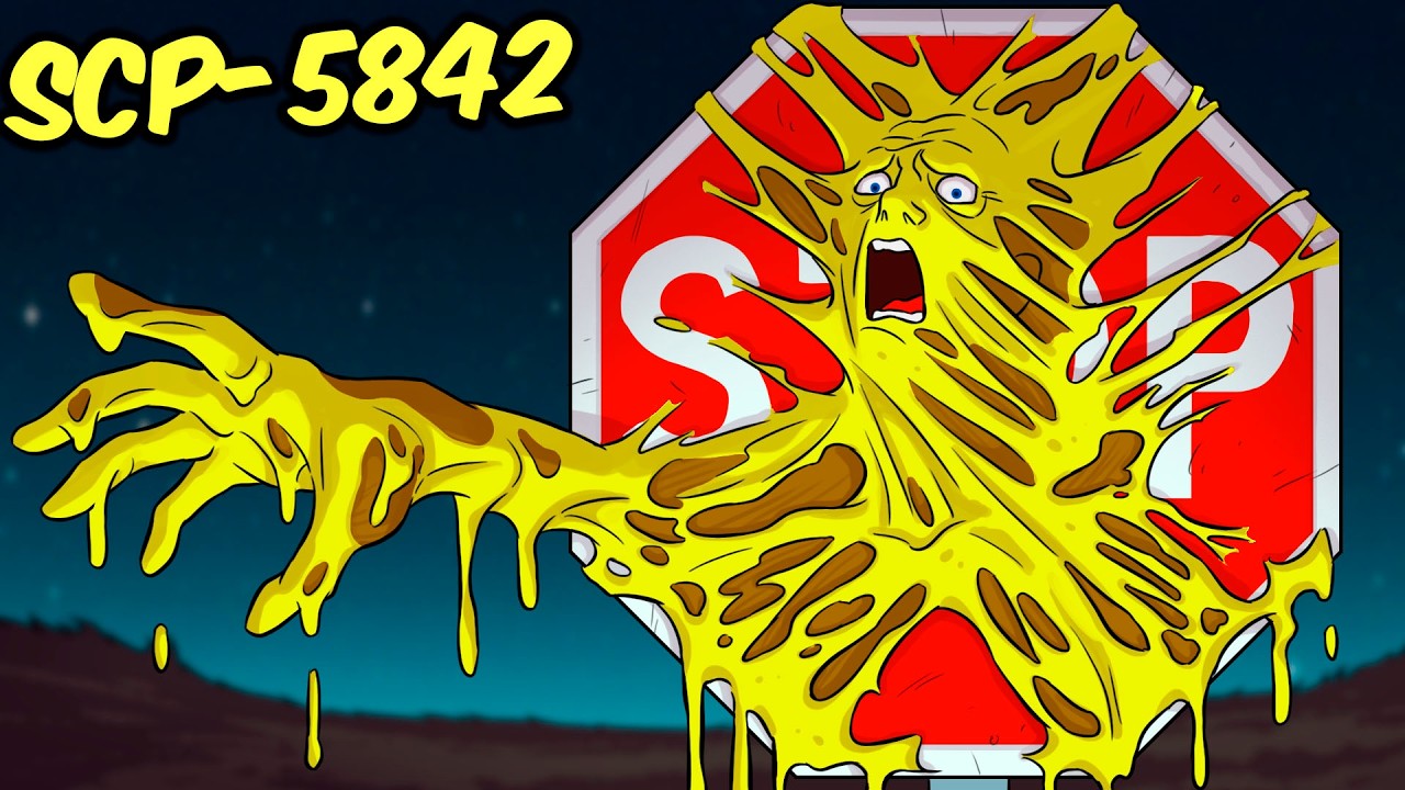 SCP-5842 - Sentient Stalking Stop Sign - YouTube