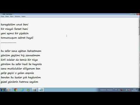 Onur Taştemür(Tesadüf)-Kara gözlüm