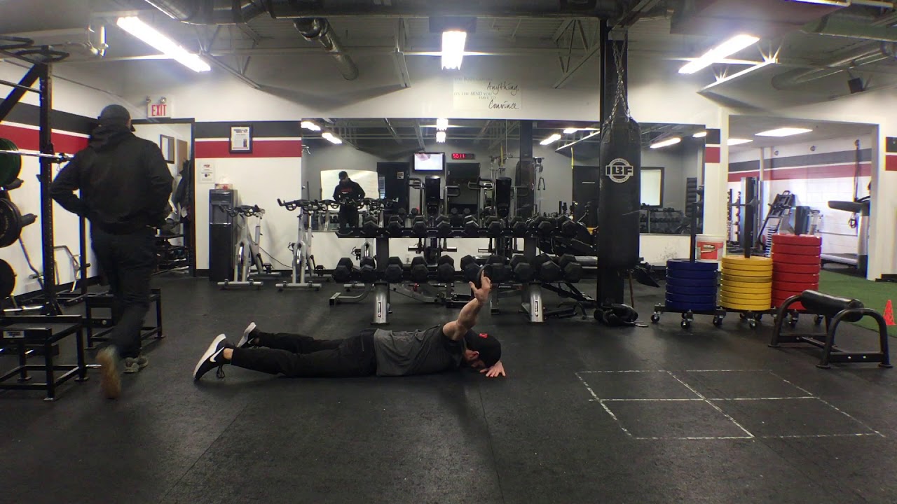 Prone 1-arm Shoulder CAR with Plate - YouTube
