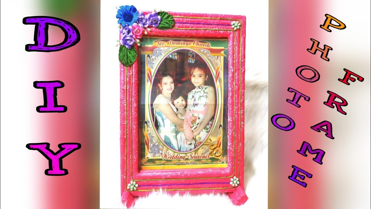 DIY Photo frame | Photo frame | craft photo pframe | Diy photo frame ...