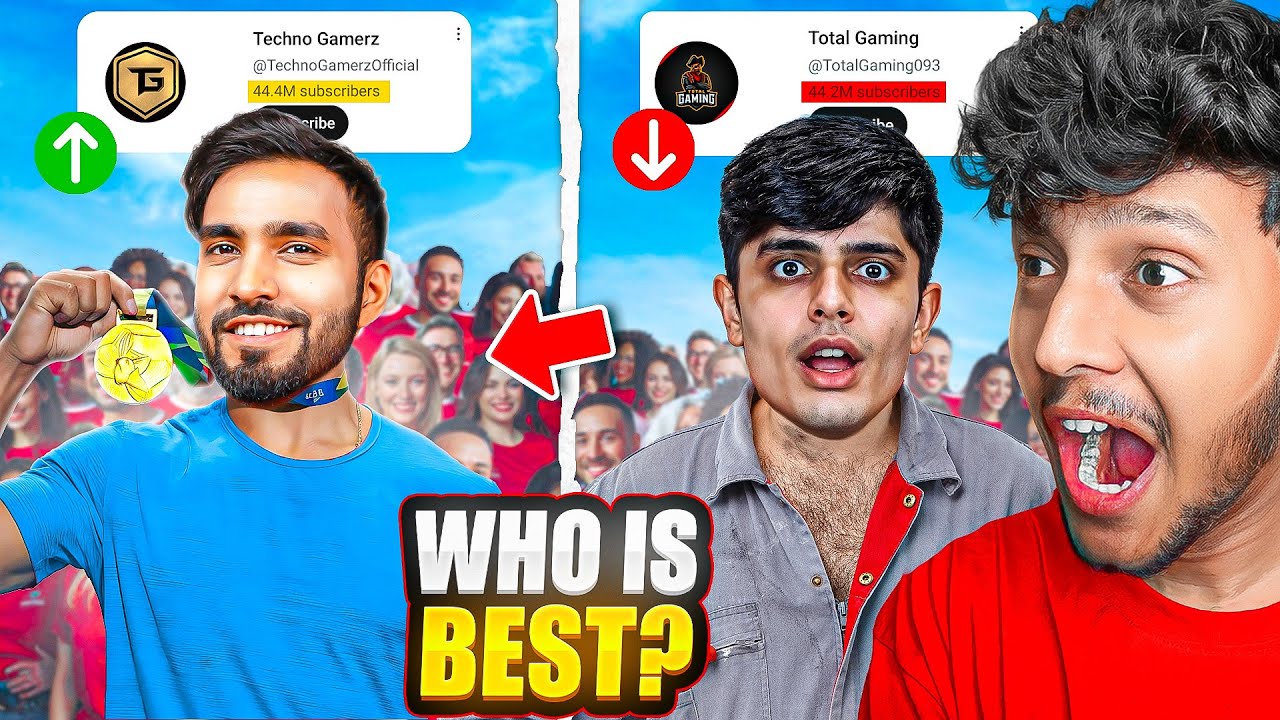 WHO IS THE BEST GAMER OF INDIA? 🇮🇳 TECHNO GAMERZ or TOTAL GAMING? - YouTube