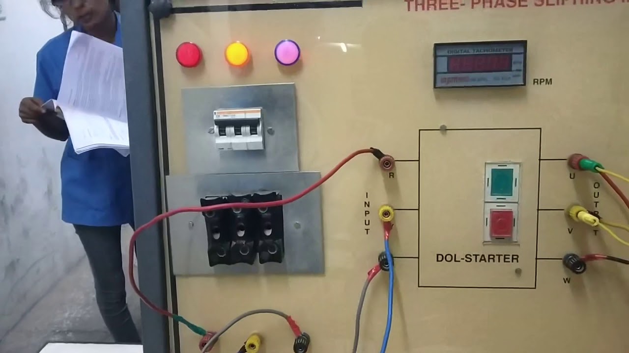 Load Test on 3 Phase Slip Ring Induction Motor - YouTube