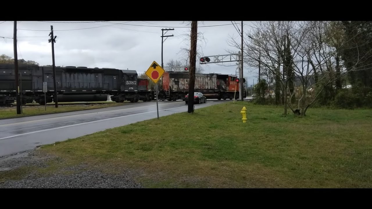 ATN Y102 Crosses Hwy.11 RXR In Attalla,AL( After Cutting 4th St SW RXR ...