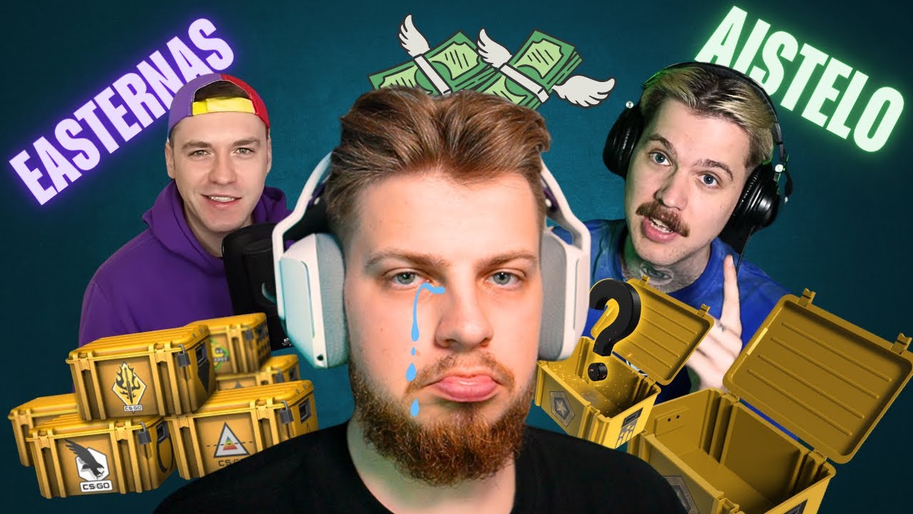 KIEK IŠĖJOM Į PLIUSĄ? Su ⁨@aistelo⁩ ir ⁨@Easternas⁩ | 100 CASE OPENING ...