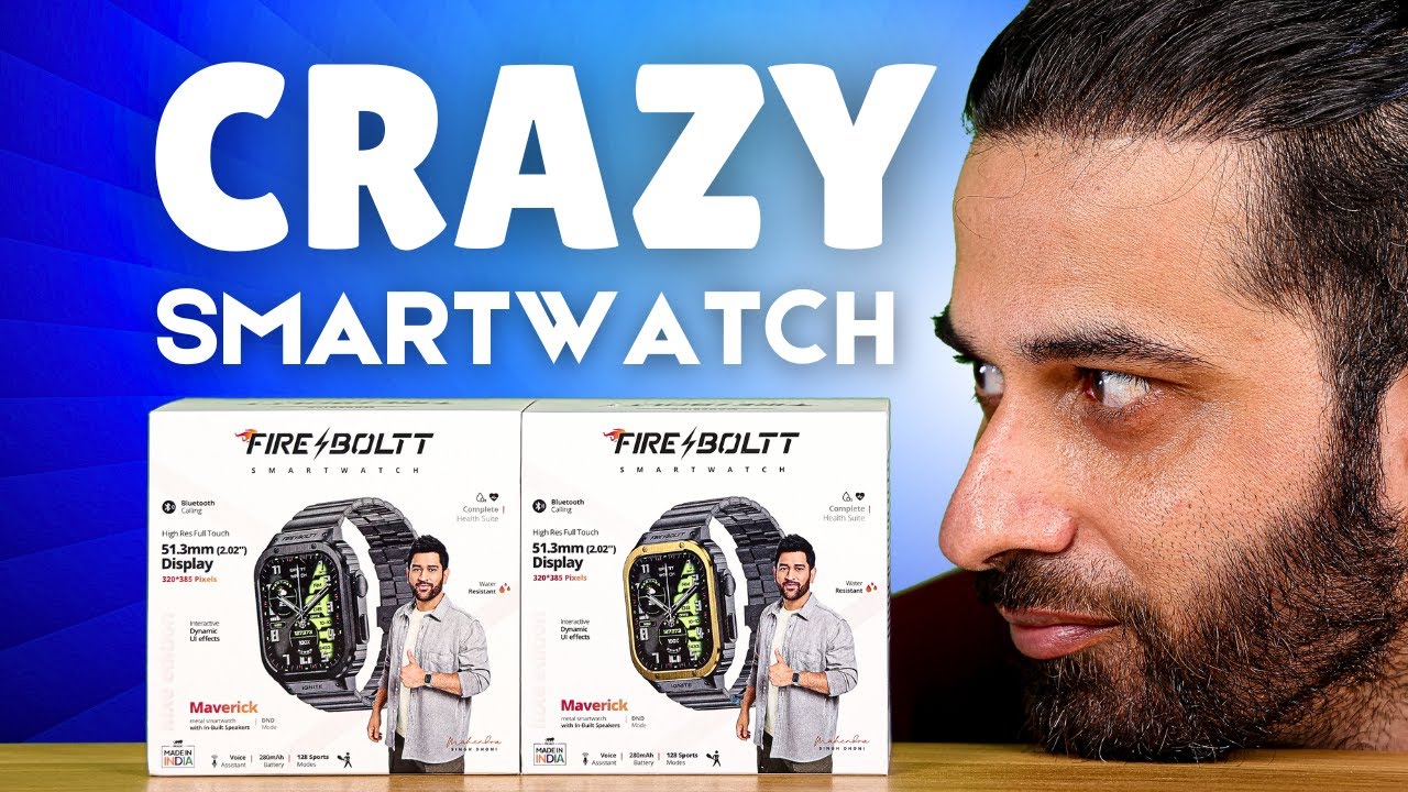 Fire-Boltt Maverick Smartwatch 2.02 inch IPS Display, Luxury Stainless ...