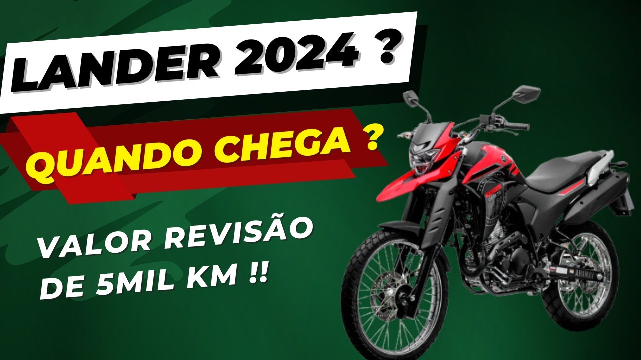 Valor revisão de 5mil km e Quando chega a nova Yamaha xtz250 lander ...