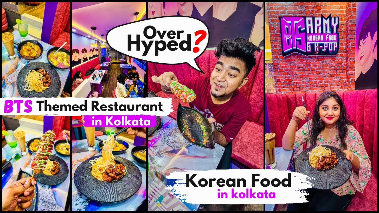 Viral 🔥 BTS Themed Korean Food Cafe 🍜 Foods Starting at ₹179/- | New ...