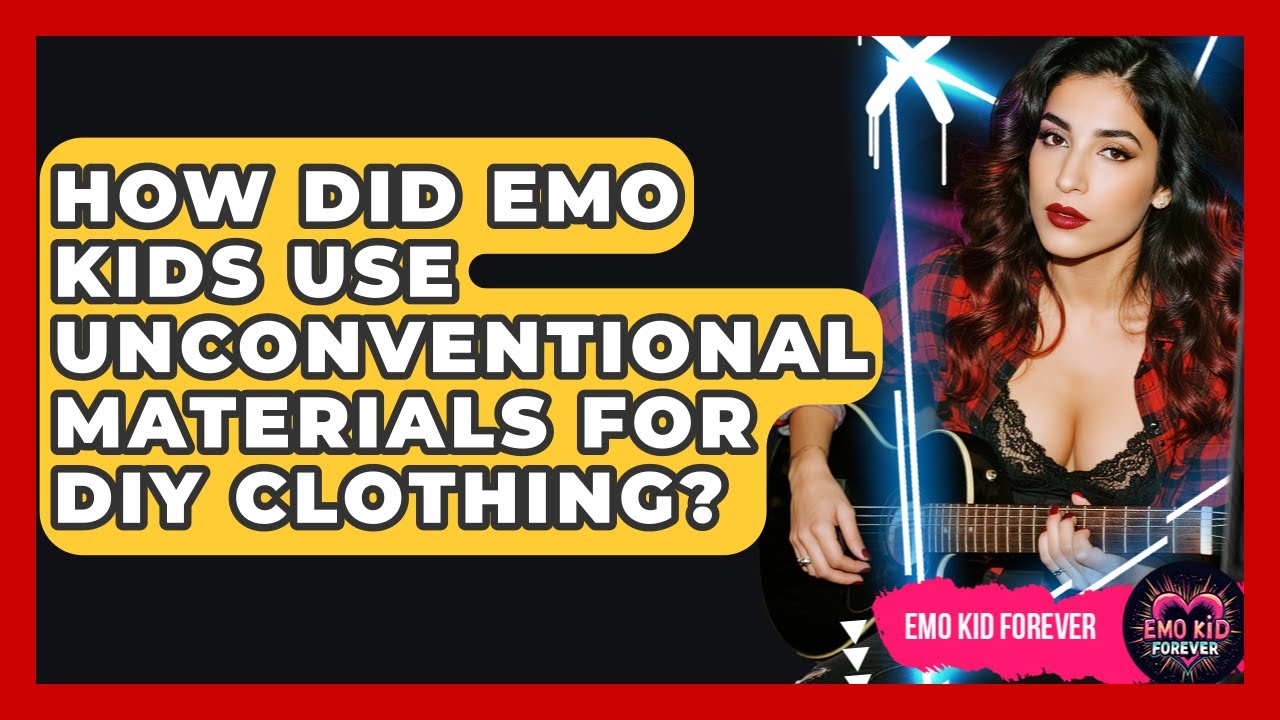 How Did Emo Kids Use Unconventional Materials For DIY Clothing? - Emo ...