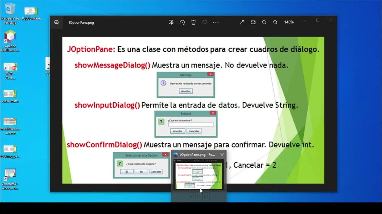 012 PROGRAMACIÓN JAVA CURSO RÁPIDO showInputDialog() y showConfirmDialog() - YouTube