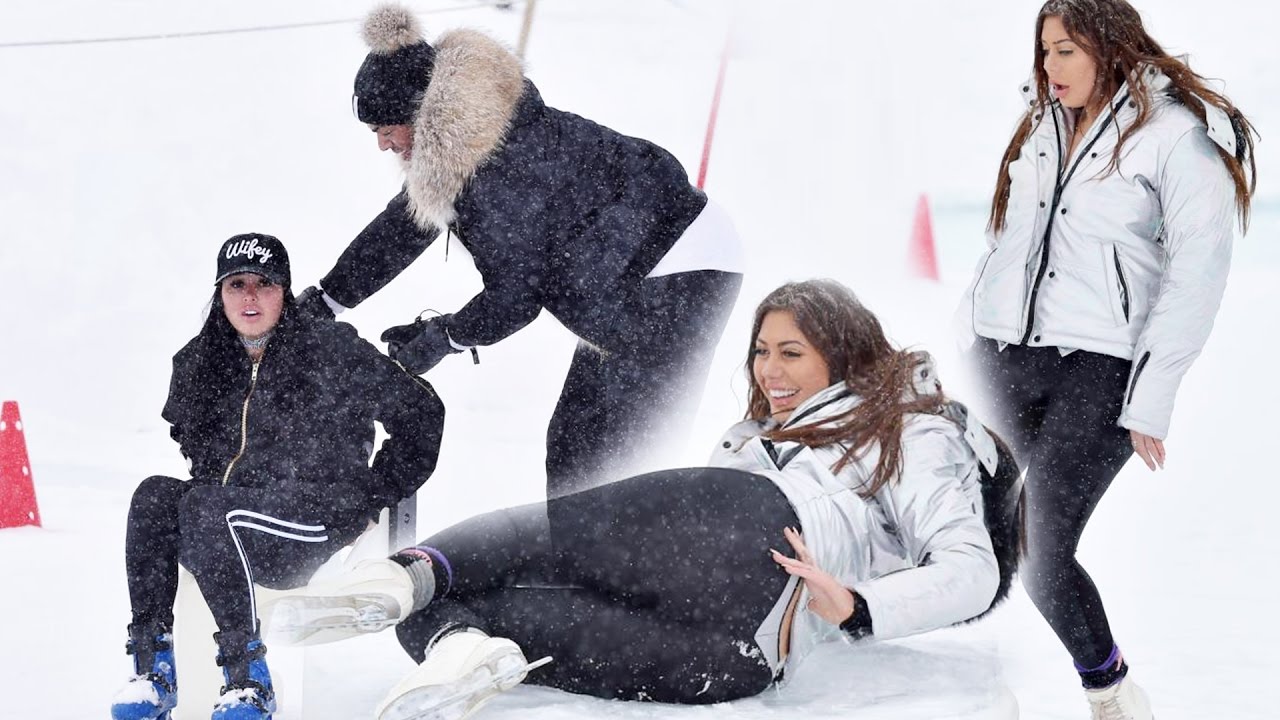 Chloe Ferry, Marnie Simpson and The Geordie Shore Crew Ice Skating In ...
