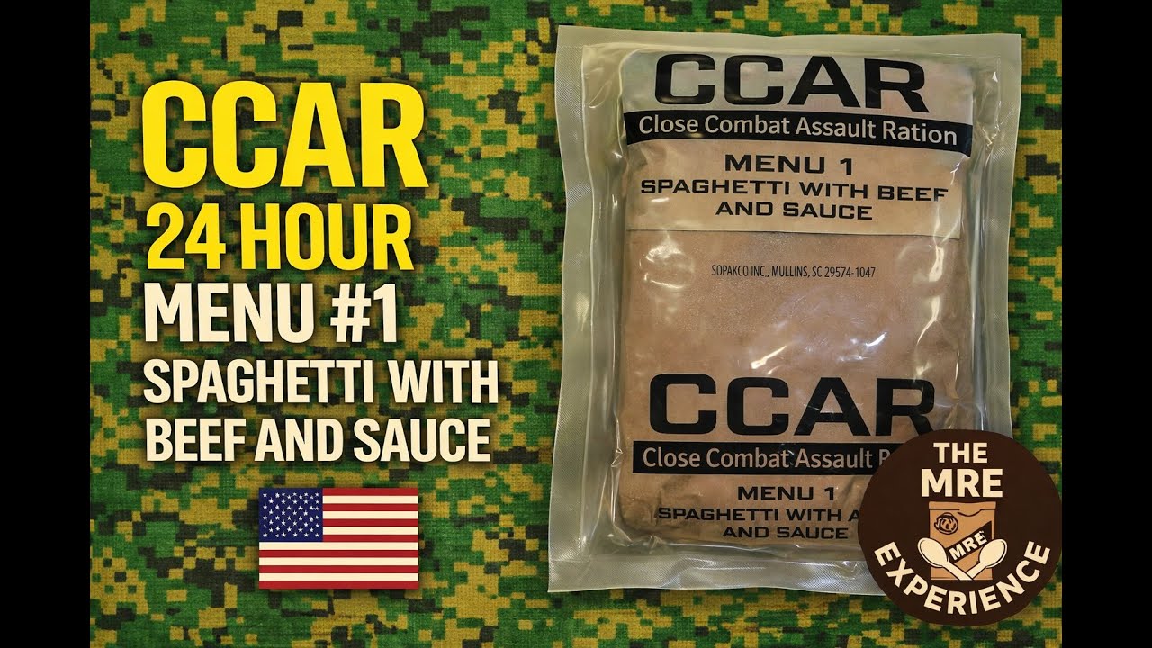CCAR Menu #1 | U.S. Close Combat Assault Ration, Full Review - YouTube