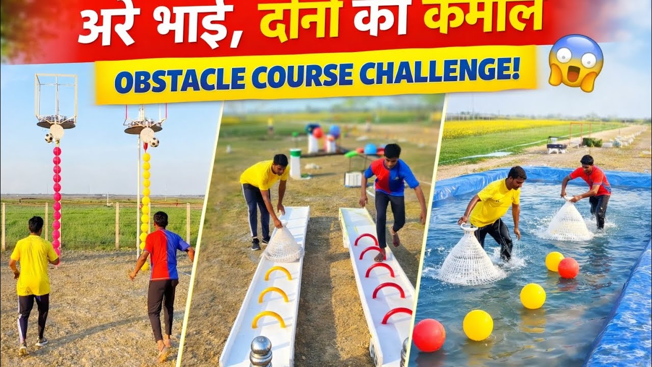 Super amazing challeng obstacle course challenge - YouTube