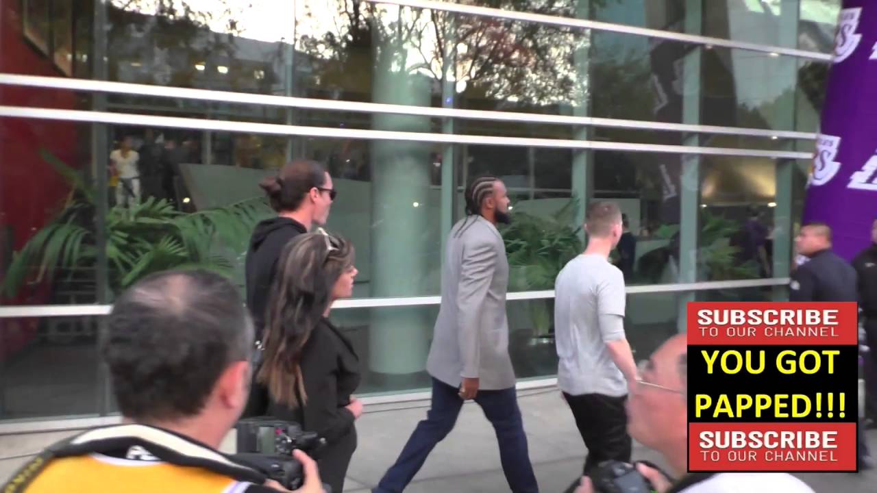 Adam Morrison and Ronny Turiaf arriving to see Kobe Bryant's final game ...