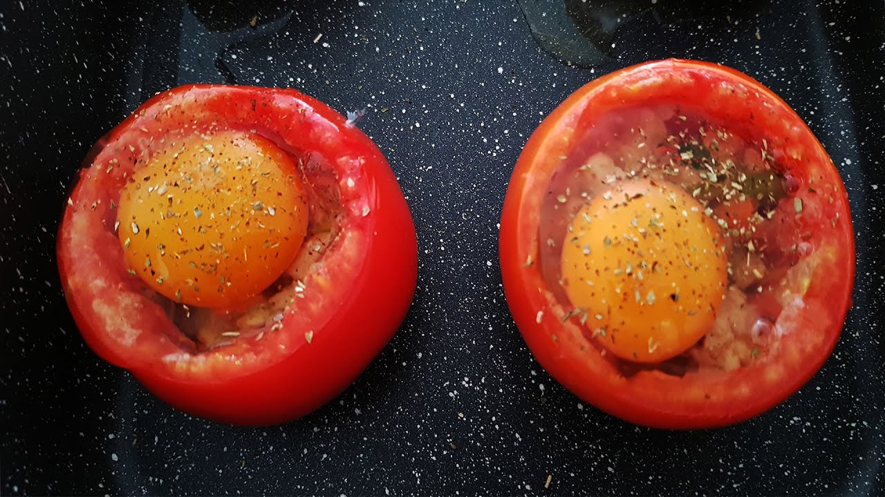 Rezept für Tomaten-Ei. Ich habe noch nie so eine leckere Tomate mit Ei ...