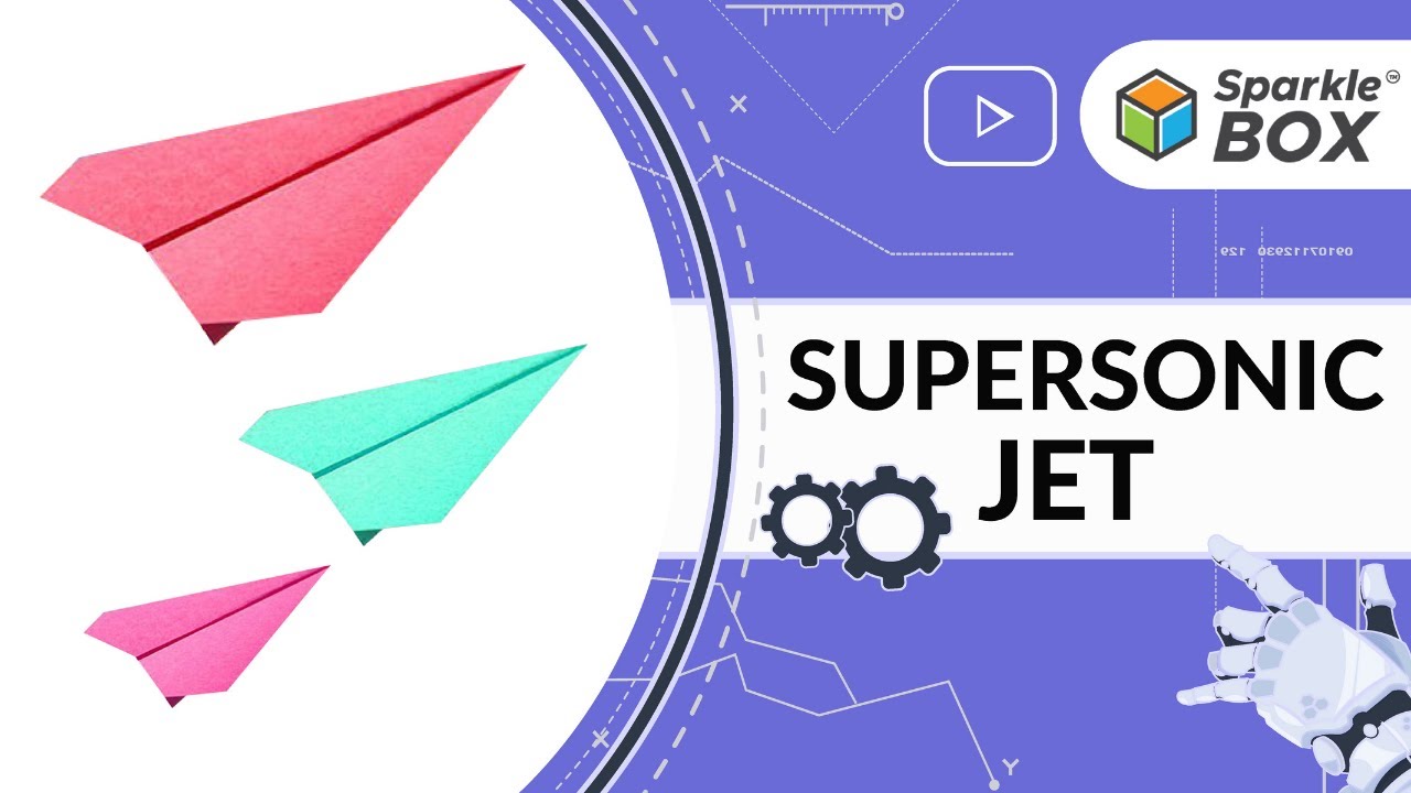 How to make a Supersonic Paper Airplane | Paper Supersonic Jet Plane ...