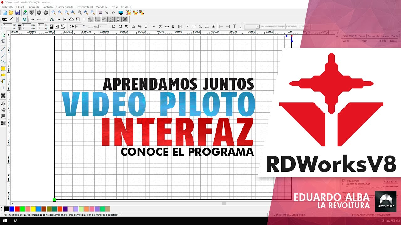 Video Piloto Interfaz de RD Works V8 | 🚧 RDWORKSV8 - YouTube