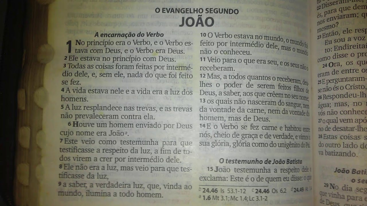 O Evangelho segundo João - João 1.1-14 - YouTube