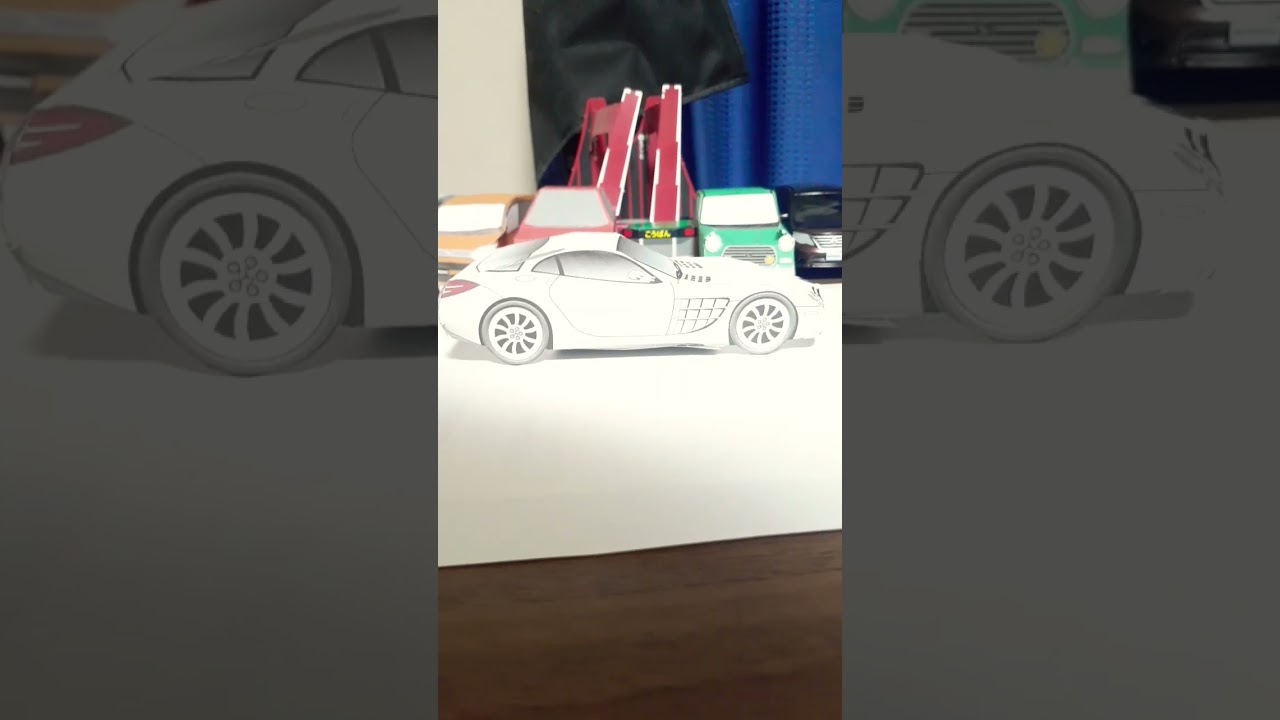 MercedesBenz slr mclaren papercraft - YouTube
