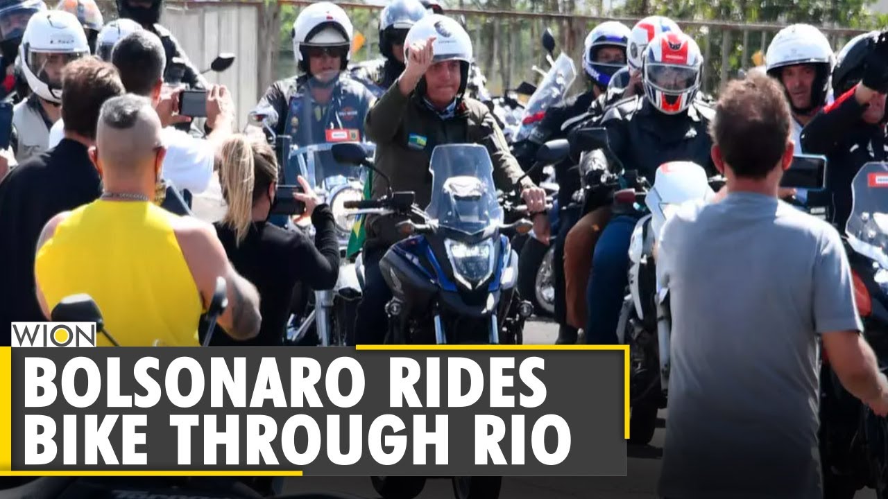 Bolsonaro leads motorcade rally in Rio de Janeiro amid amid Coronavirus ...